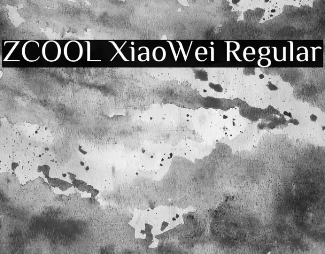 ZCOOL XiaoWei Regular 字体-FFonts.net