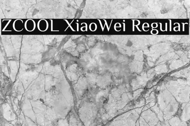 ZCOOL XiaoWei Regular 字体-FFonts.net