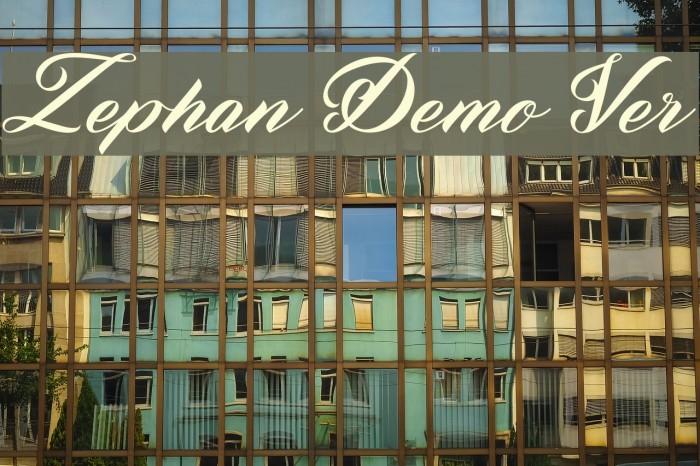 Zephan Demo Ver. Font - FFonts.net