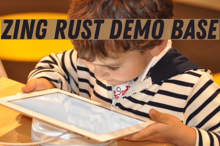 Zing Rust Demo Base Font - FFonts.net