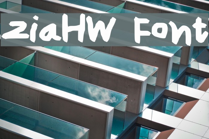 ziaHW Font - FFonts.net