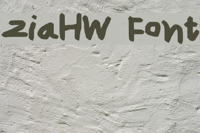 ziaHW Font - FFonts.net