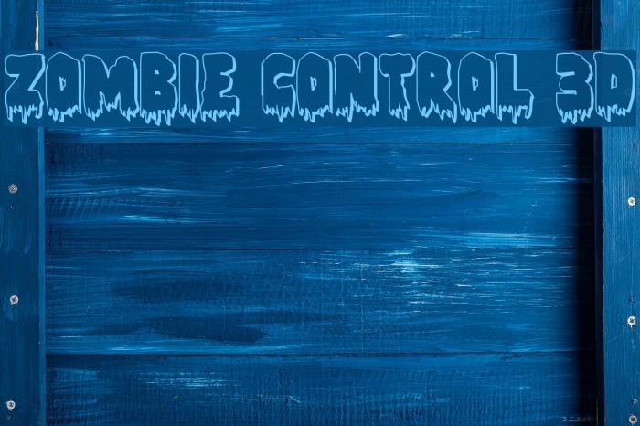 Zombie Control 3D Font - FFonts.net